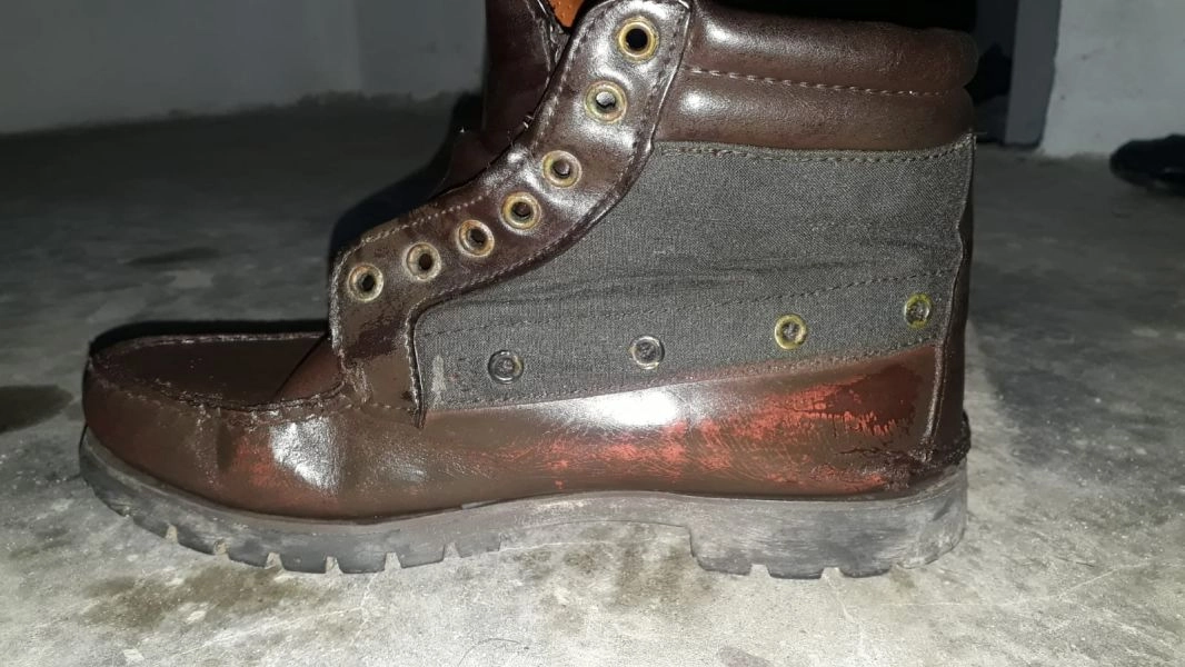 Original real cow leather Timberland military combat and hiking boots