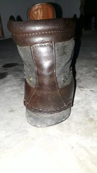 Original real cow leather Timberland military combat and hiking boots