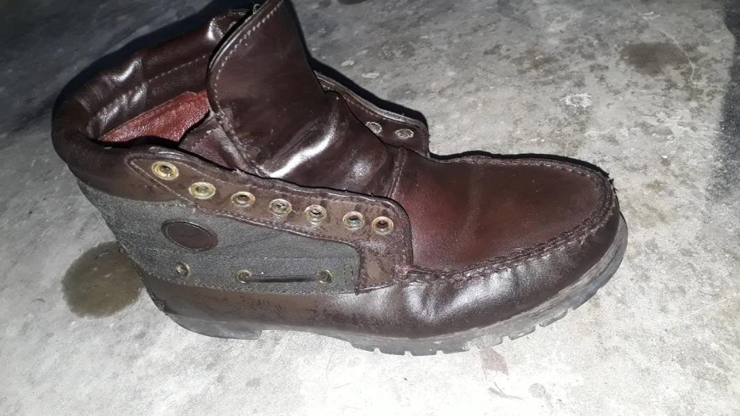 Original real cow leather Timberland military combat and hiking boots