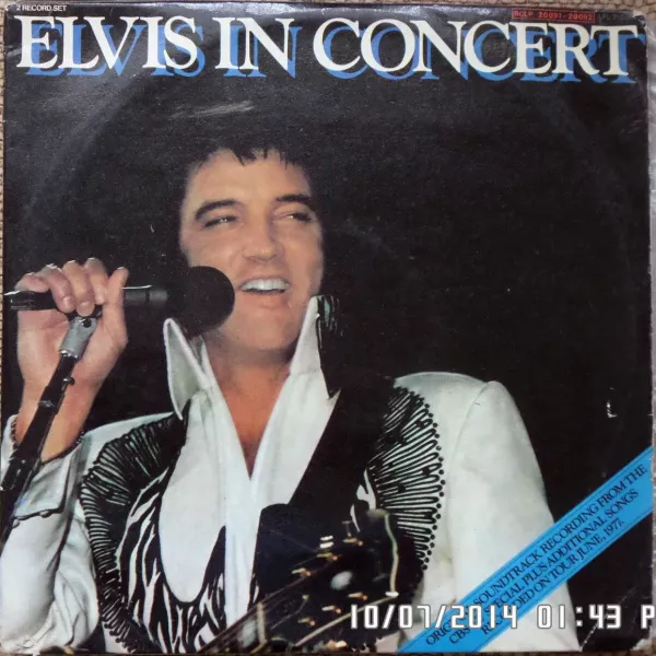 ELVIS PRESLEY - ELVIS IN CONCERT, 2 x LP Record RARE Greek Pressing ...